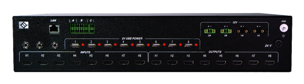 8×8 4K HDMI Matrix Switcher with Control & Audio Processor – Broadata ...